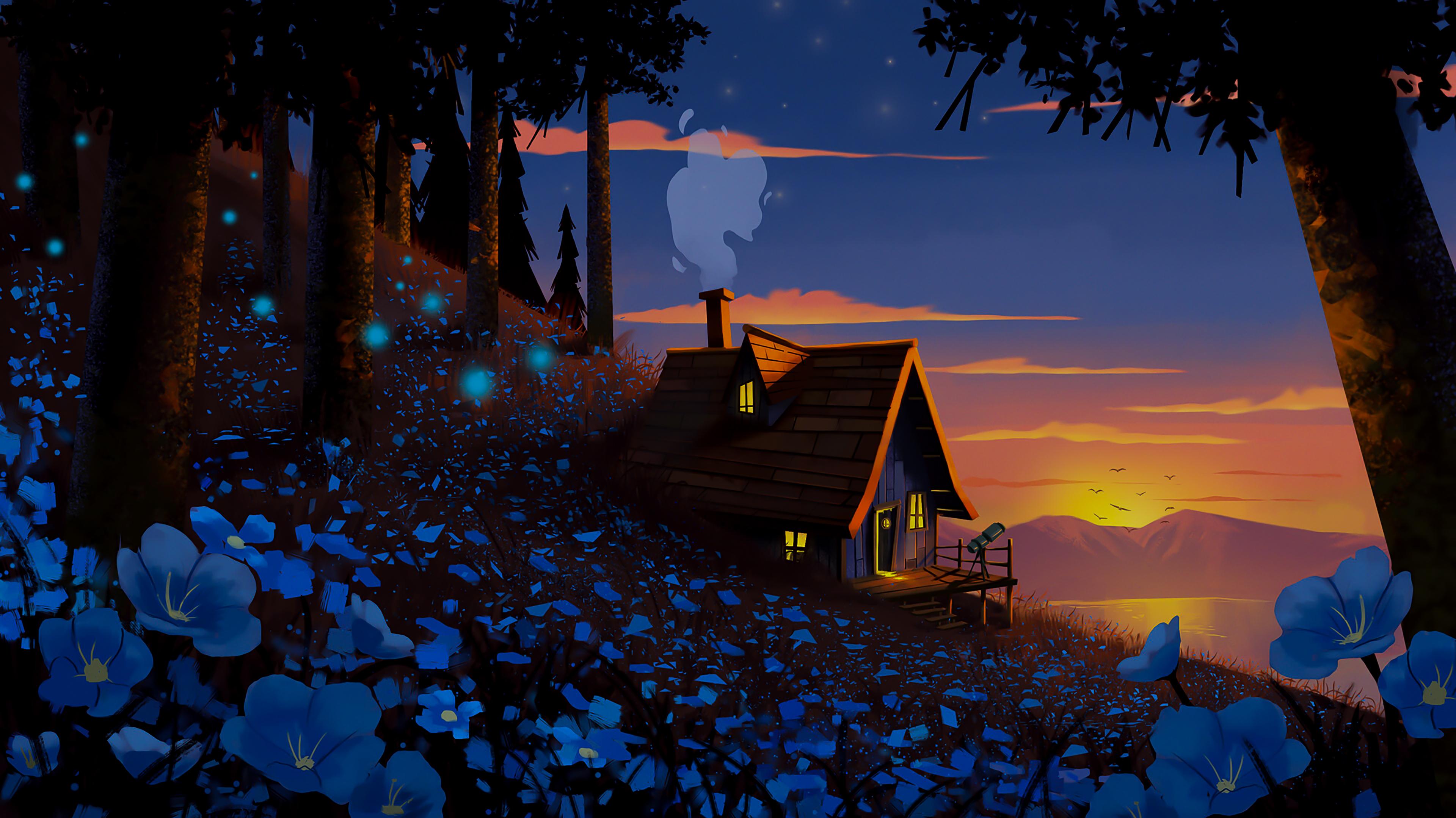  Free Download Sunrise Scenery Chill Coffee Bart Simpson Wallpaper 4k