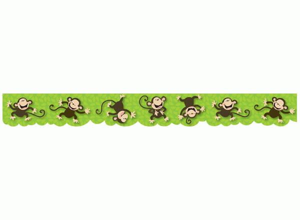 Free download Girl monkey wallpaper border wall art decals for baby ...
