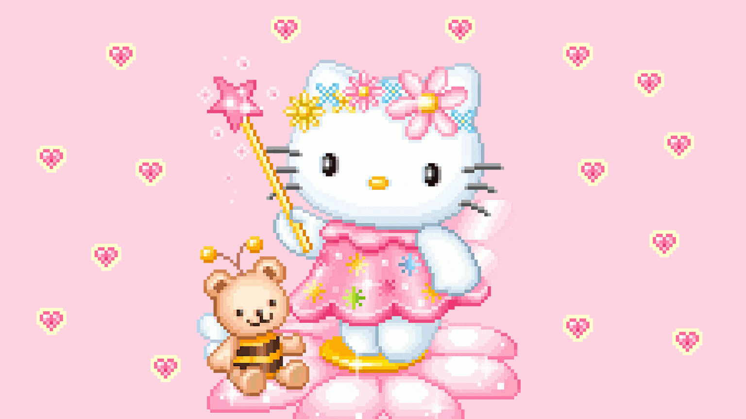 🔥 Free Download Sanrio Hello Kitty Rilakkuma Pixel Gif Desktop ...