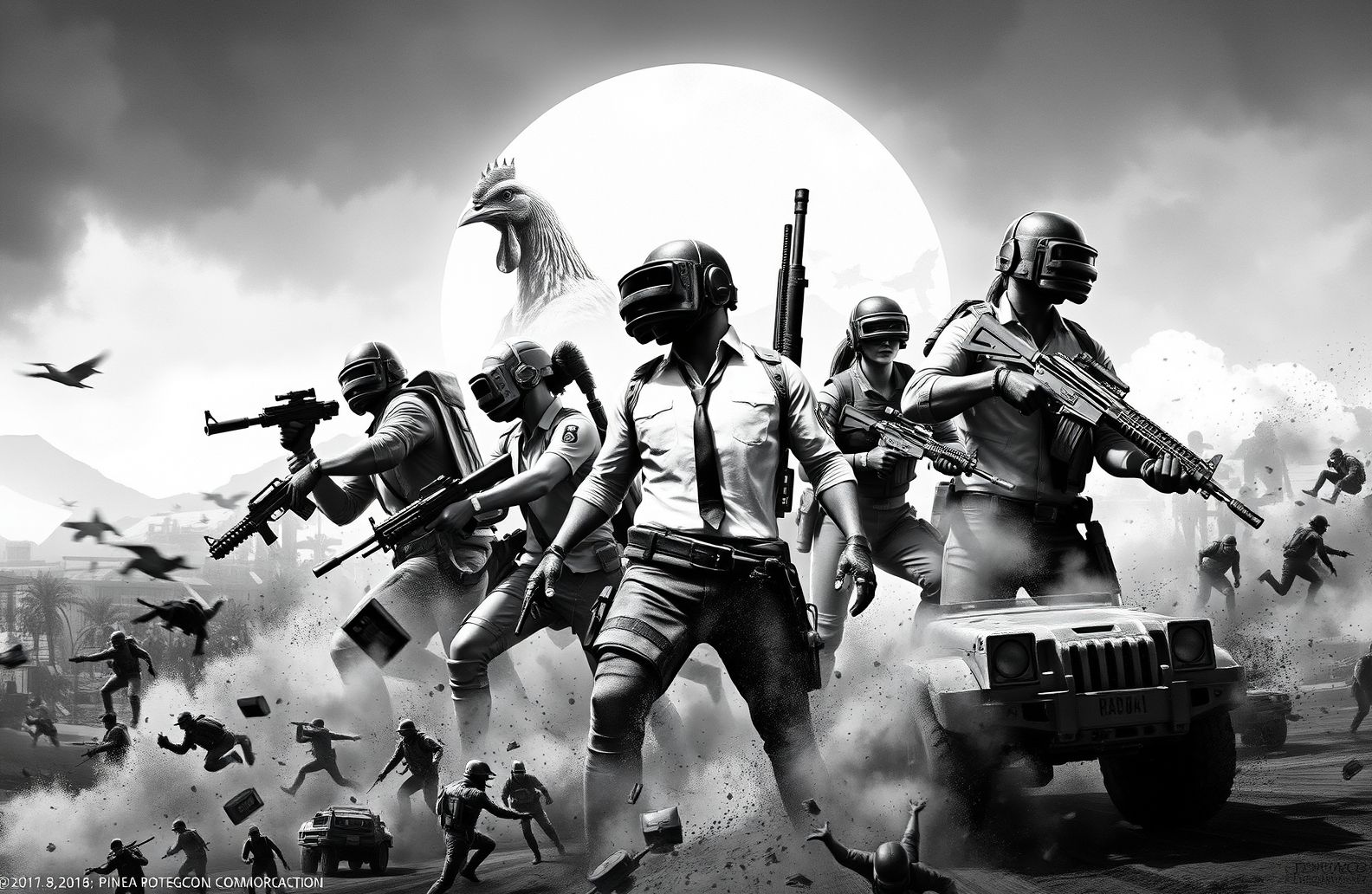 🔥 Free Download Black And White Pubg Wallpaper by @marynelson ...