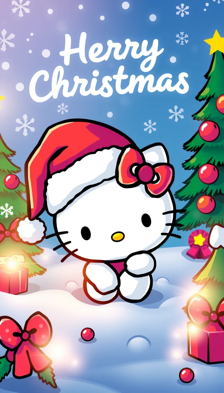 🔥 [60+] Hello Kitty Merry Christmas Wallpapers | WallpaperSafari