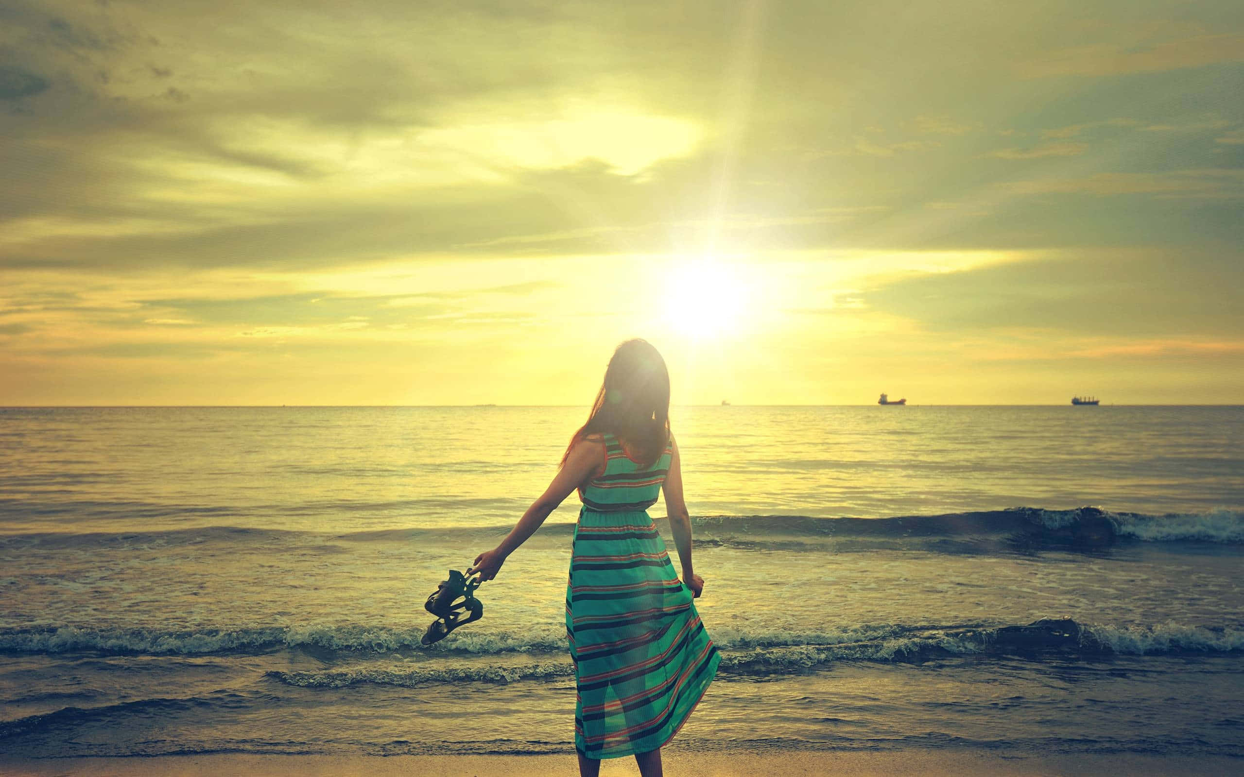 🔥 Free Download Walking Sad Girl On Beach Wallpaper by @ghernandez ...
