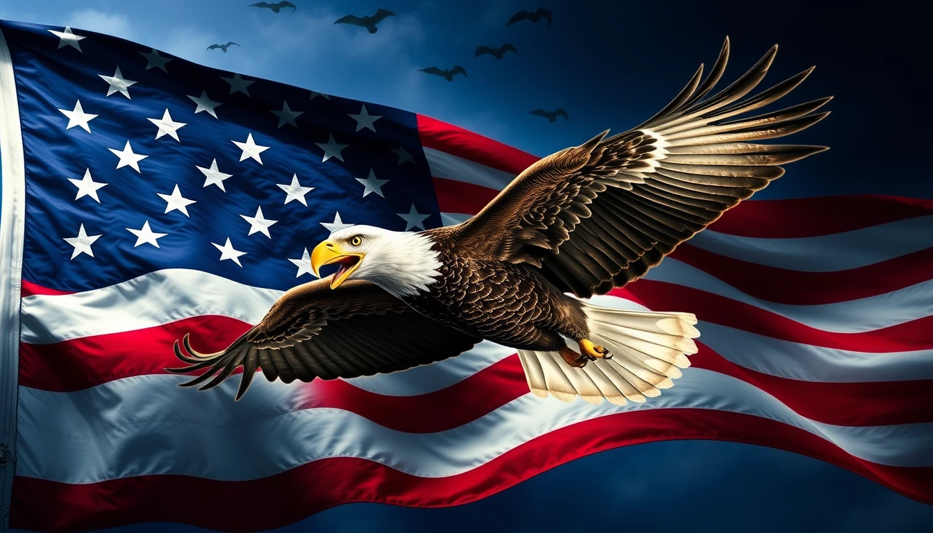 🔥 Free Download American Flag With Eagle Wallpaper by @gregoryh33 | WallpaperSafari