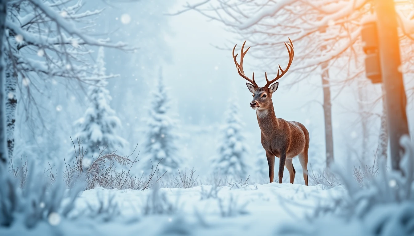 🔥 Free Download Winter Deer Wallpaper Background by @josborne90 ...