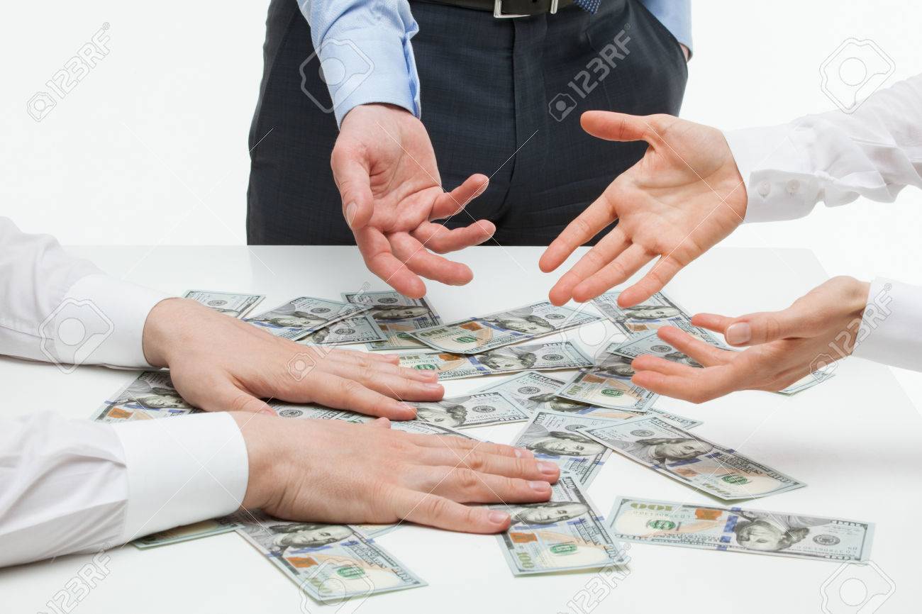 Free download Business People Dividing Money White Background Stock ...