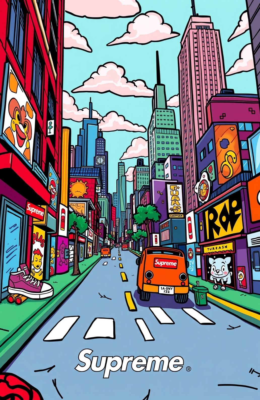 🔥 [30+] Supreme Cartoon Wallpapers | WallpaperSafari