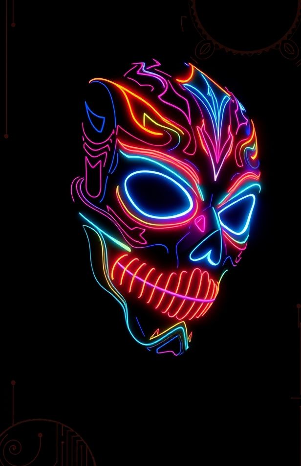 🔥 [30+] Neon Mask Wallpapers | WallpaperSafari