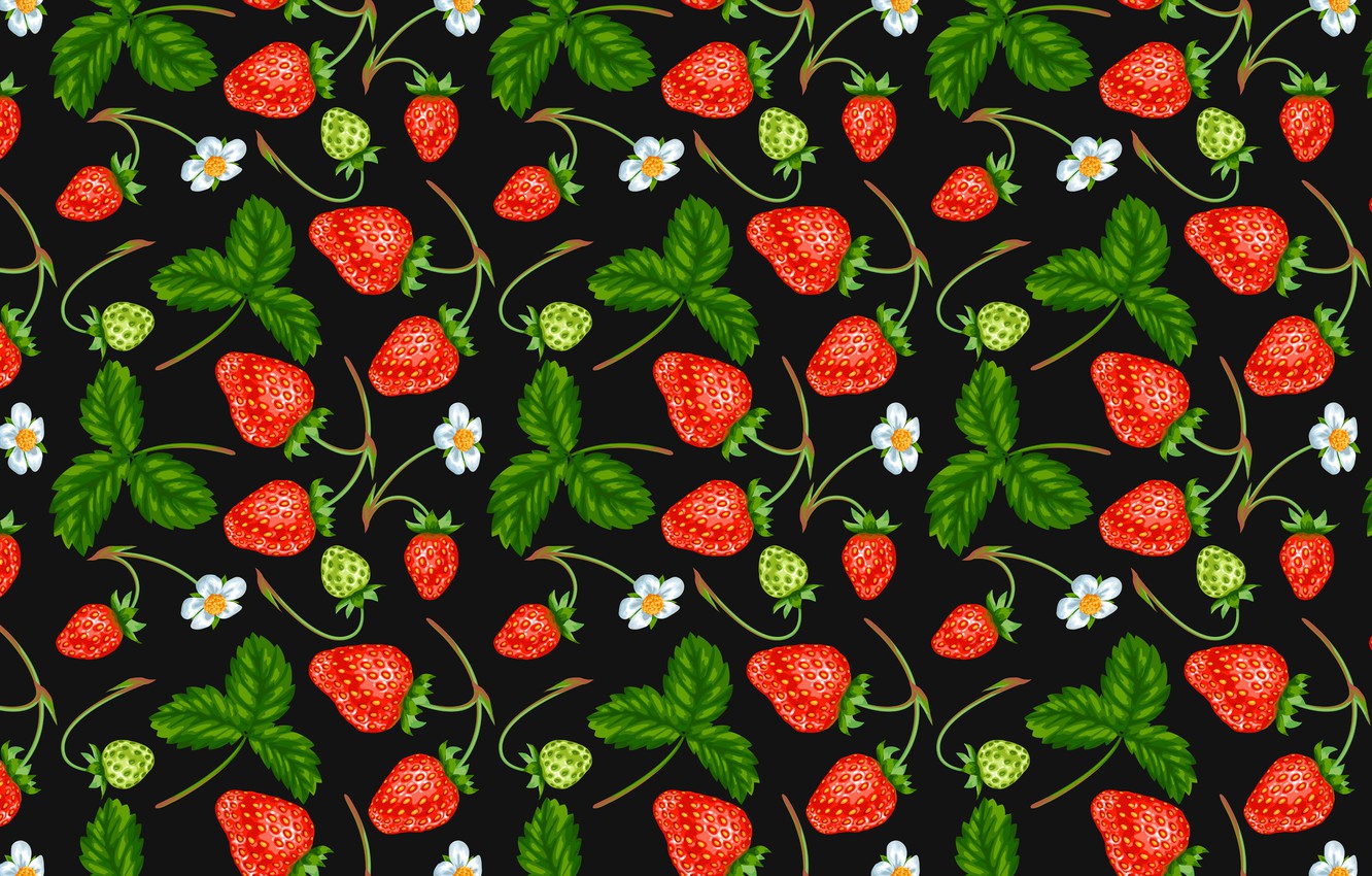 🔥 Free Download Wallpaper Berries Strawberry Flowers Image For Desktop ...