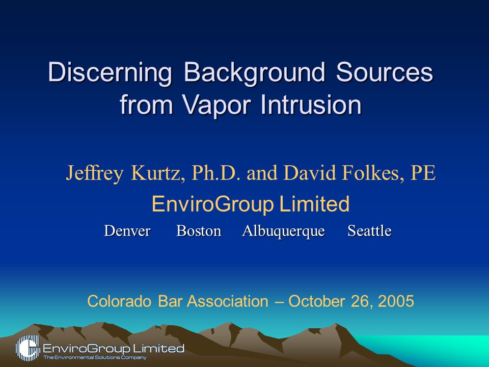 🔥 Free Download Discerning Background Sources From Vapor Intrusion ...