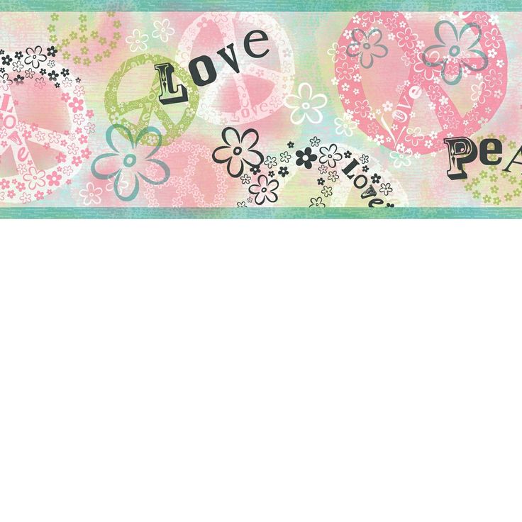 🔥 Free download comtotally for kids peace flowers wallpaper border ...