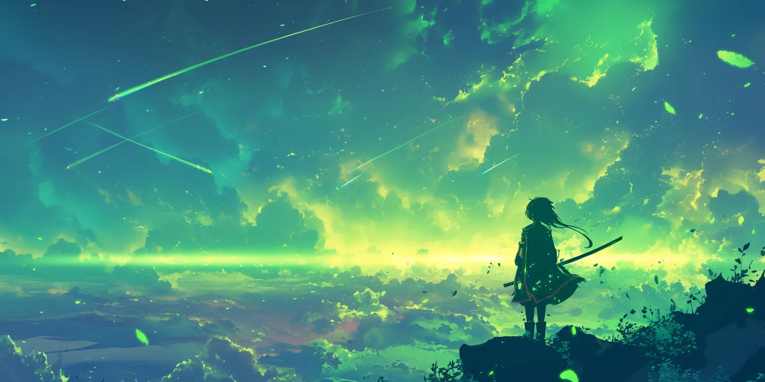 🔥 [30+] Green Anime Wallpapers | WallpaperSafari