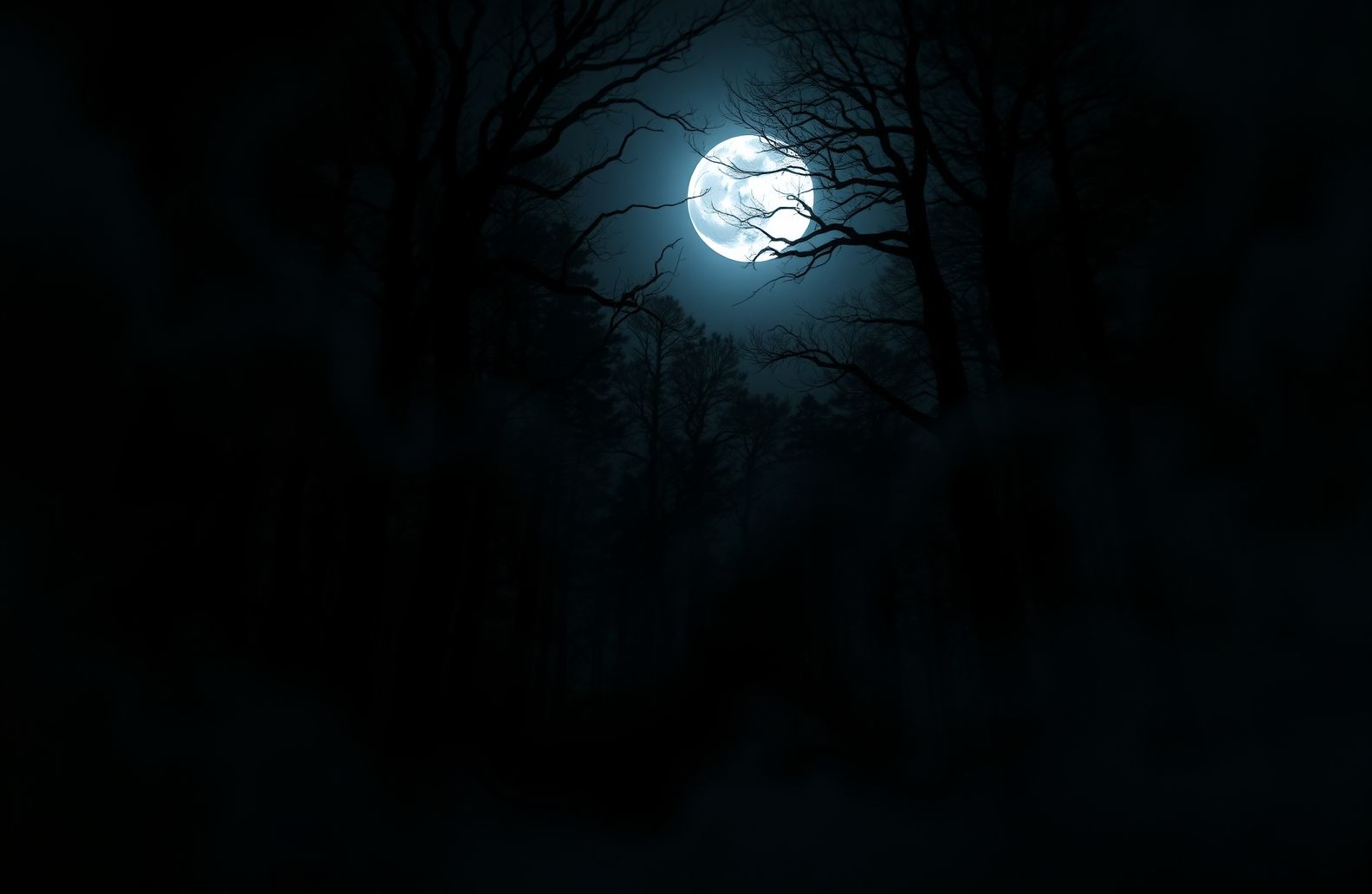 🔥 Free Download Dark Forest With Moon Wallpaper by @nathand ...