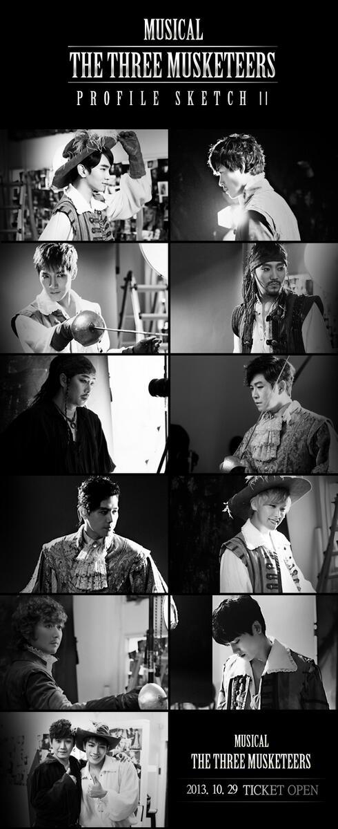 🔥 Free Download The Three Musketeers Musical Poster And Profile Sketch ...