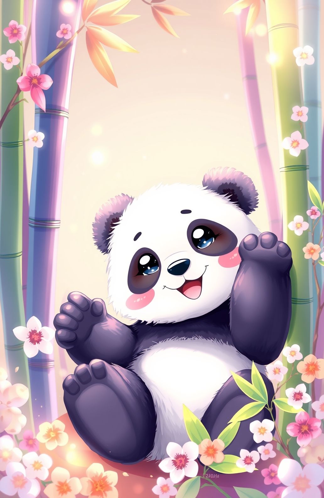 🔥 Free Download Cute Anime Panda Wallpaper by @christopherhampton ...