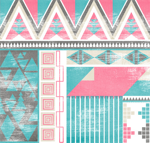 Aztec Print Computer Wallpaper