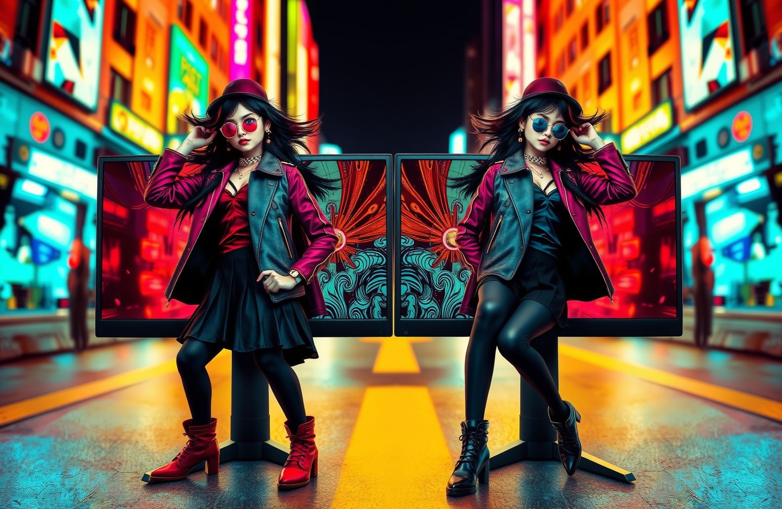 🔥 [50+] Dual Monitor Wallpapers Girls | WallpaperSafari