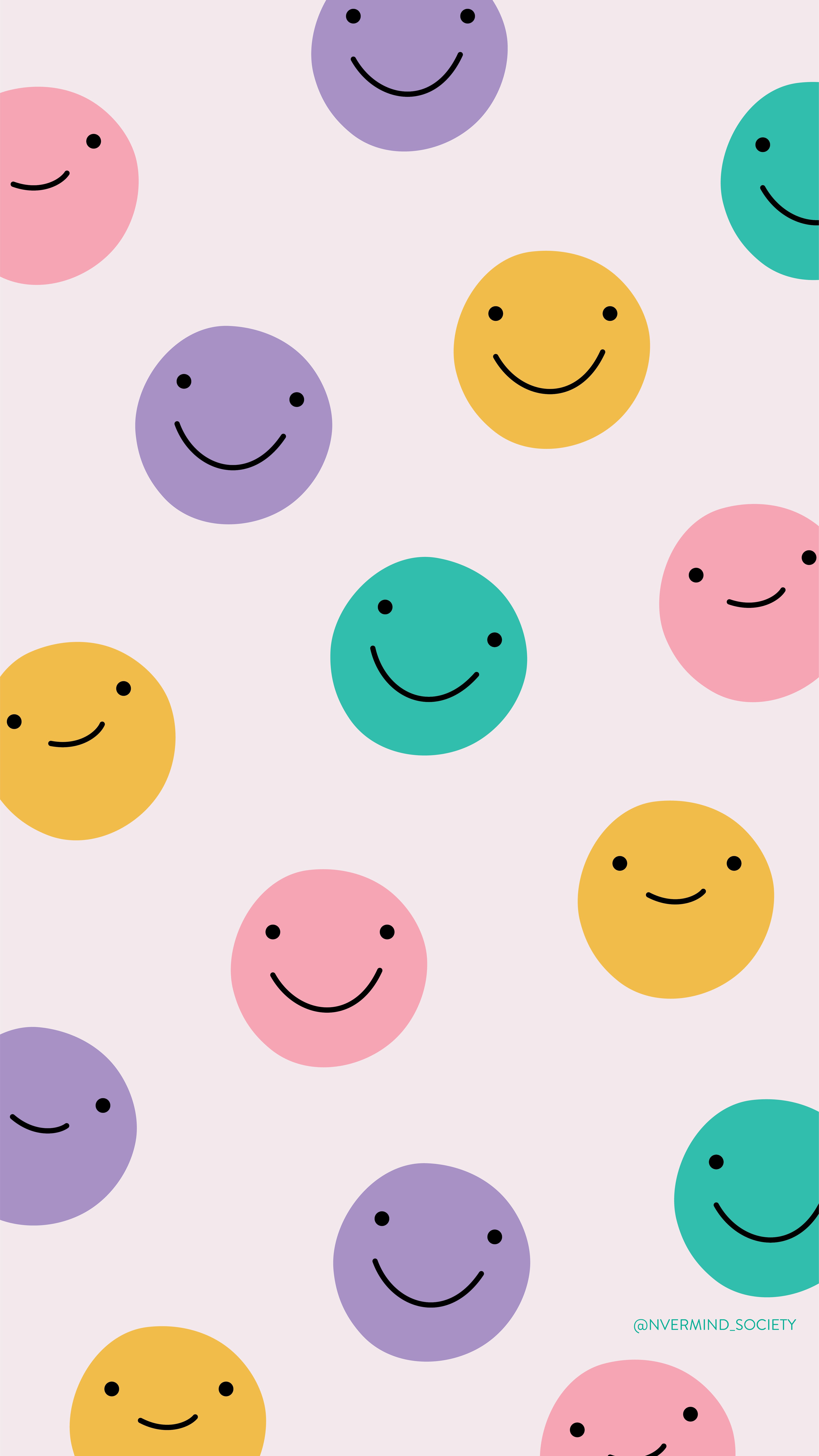 🔥 Free Download Smiley Faces Color Design Wallpaper by @afrank ...
