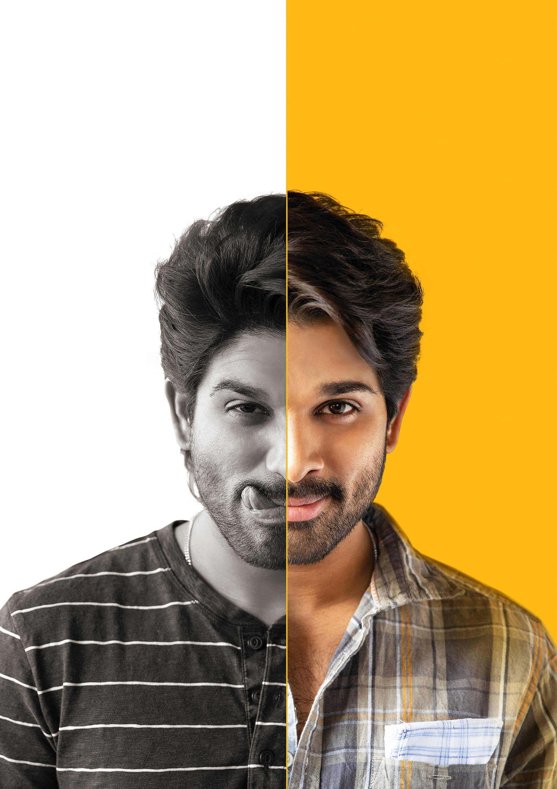 🔥 Free Download Allu Arjun Hd Two Expressions Wallpaper by ...