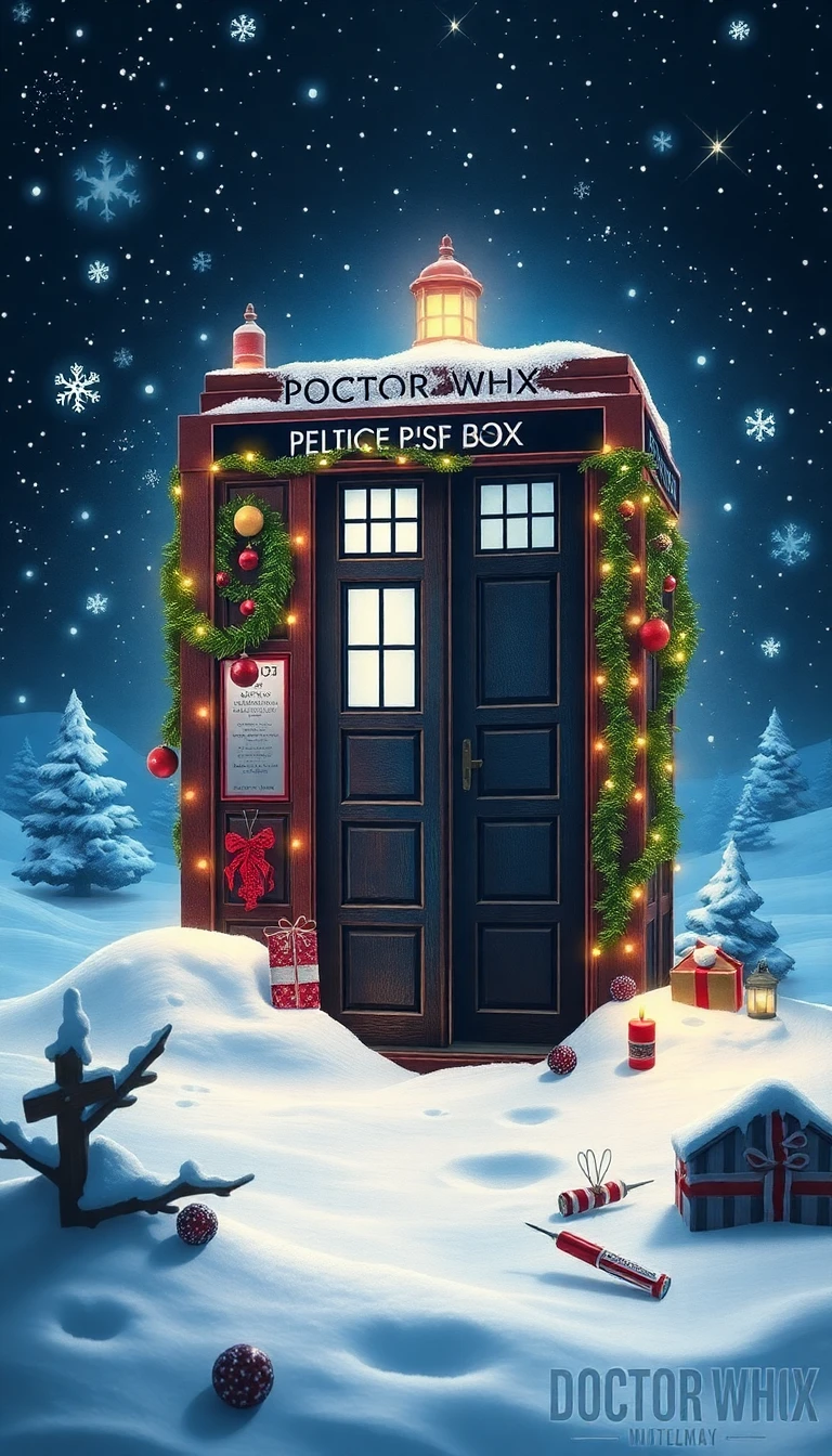 🔥 [50+] Tardis Christmas Wallpapers | WallpaperSafari