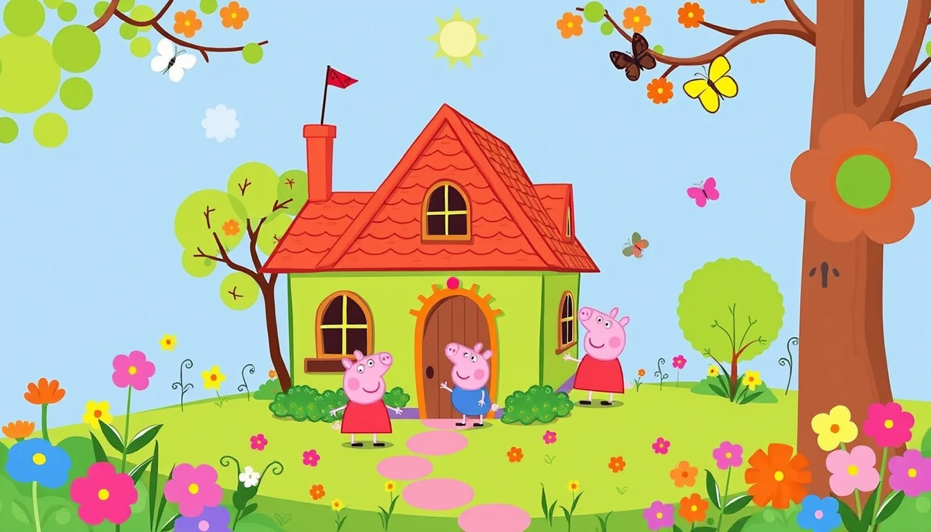 🔥 [90+] Peppa Pig House HD Wallpapers | WallpaperSafari