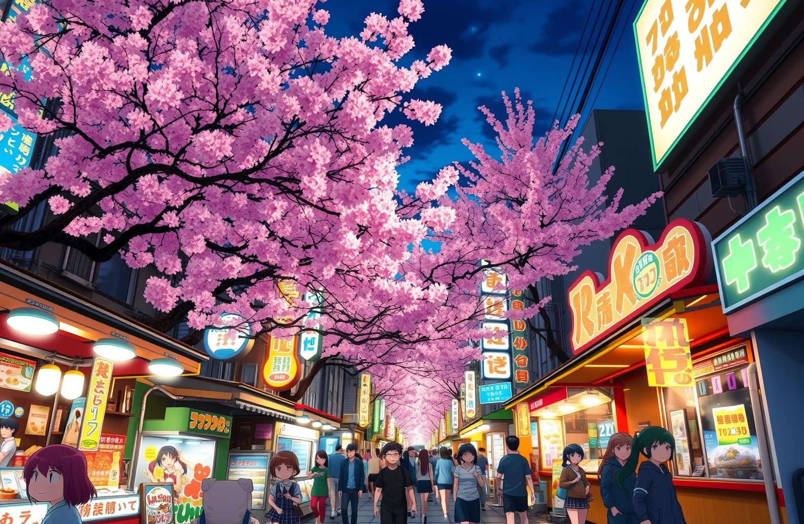 🔥 Free Download Japanese Anime Street 1080p Wallpaper by @darrenh ...