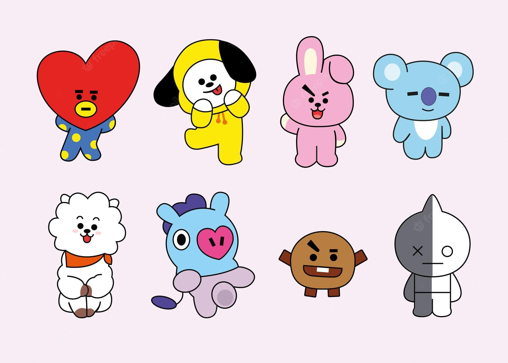 🔥 Free Download Bts Cartoon Wallpaper by @stevenk62 | WallpaperSafari