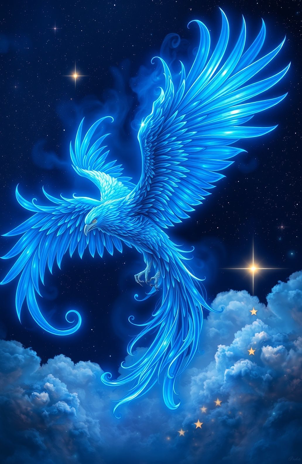 🔥 Free Download Blue Phoenix Bird Wallpaper Image High Quality Pictures ...