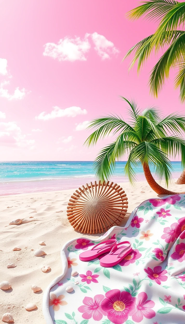 🔥 Free Download Pink Girly Beach Wallpaper by @charlenel | WallpaperSafari