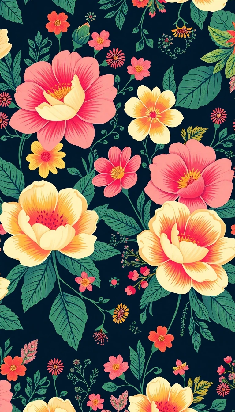 🔥 [50+] Retro Flower Wallpapers | WallpaperSafari