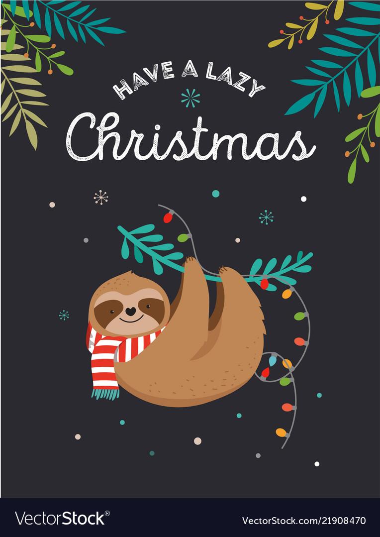 [21+] Christmas Sloth Wallpapers | WallpaperSafari