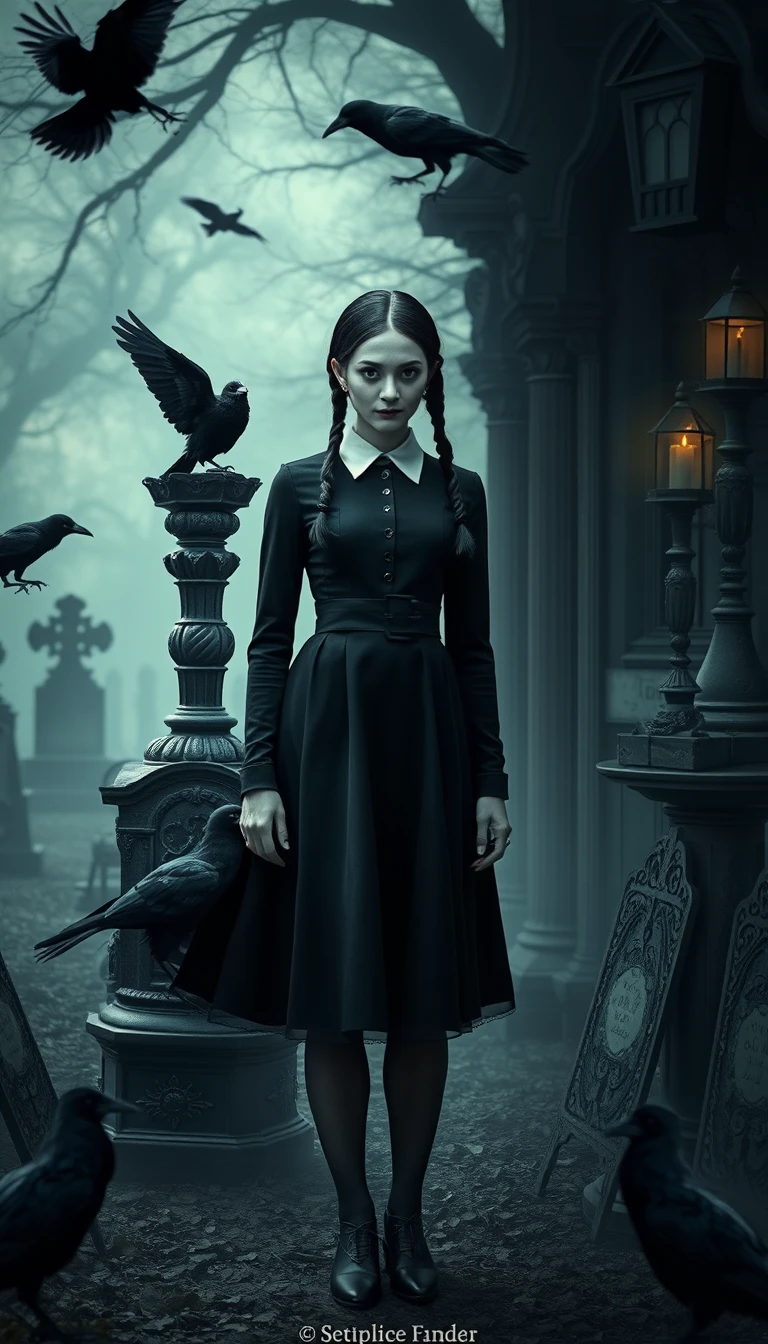 🔥 Download Wednesday Addams HD Wallpaper by @bgreen | Wednesday Addams ...