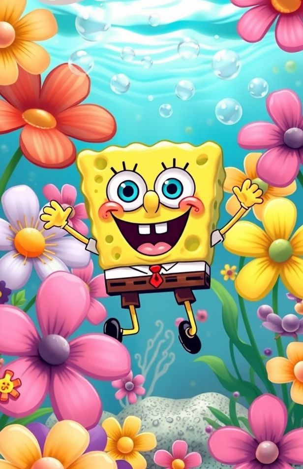 🔥 Free Download Spongebob Flower Background by @smoore7 | WallpaperSafari