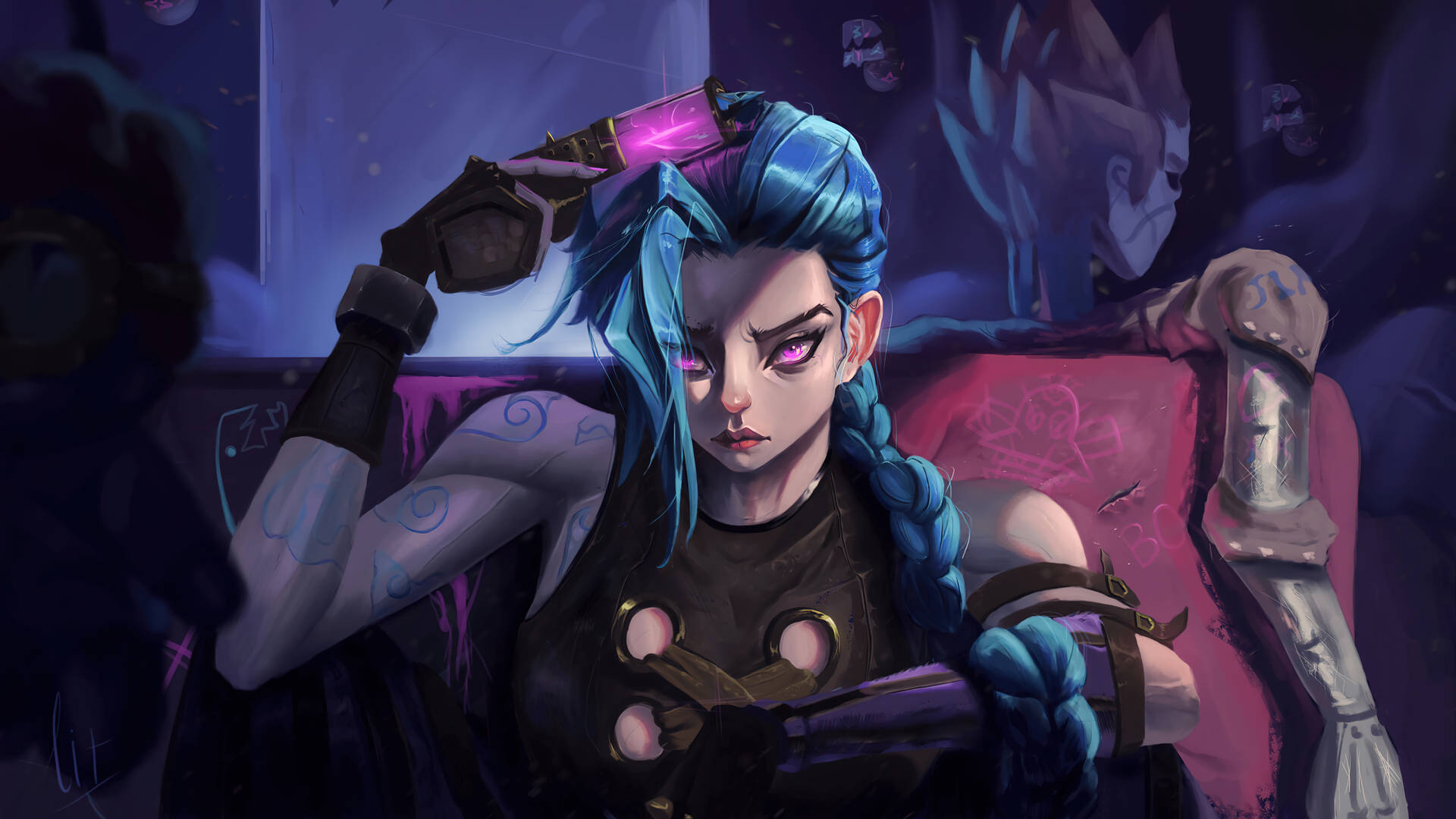 🔥 Free Download Arcane Jinx Wallpaper by @tfloyd | WallpaperSafari