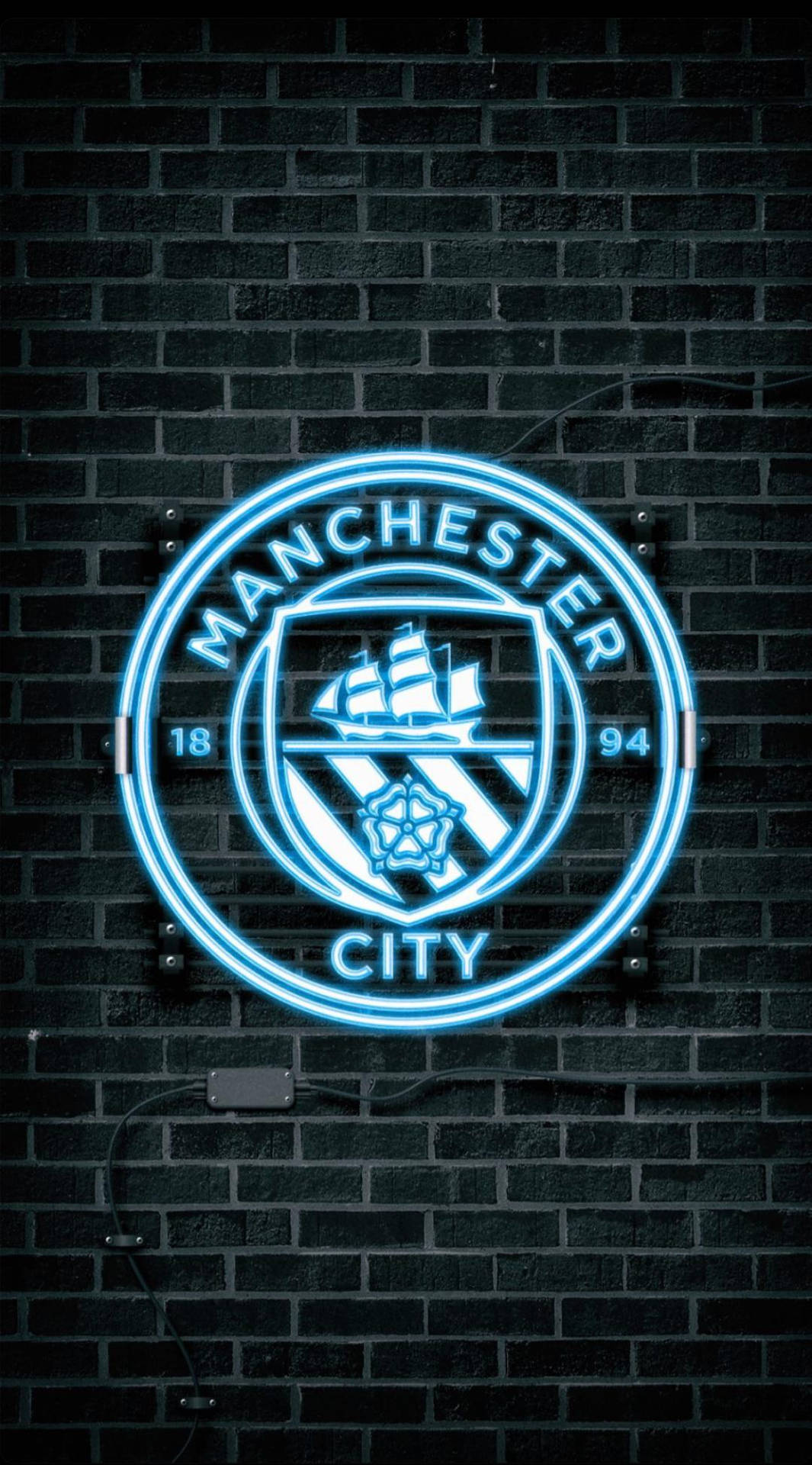 🔥 Free Download Black And White Manchester City 4k Emblem Wallpaper by ...