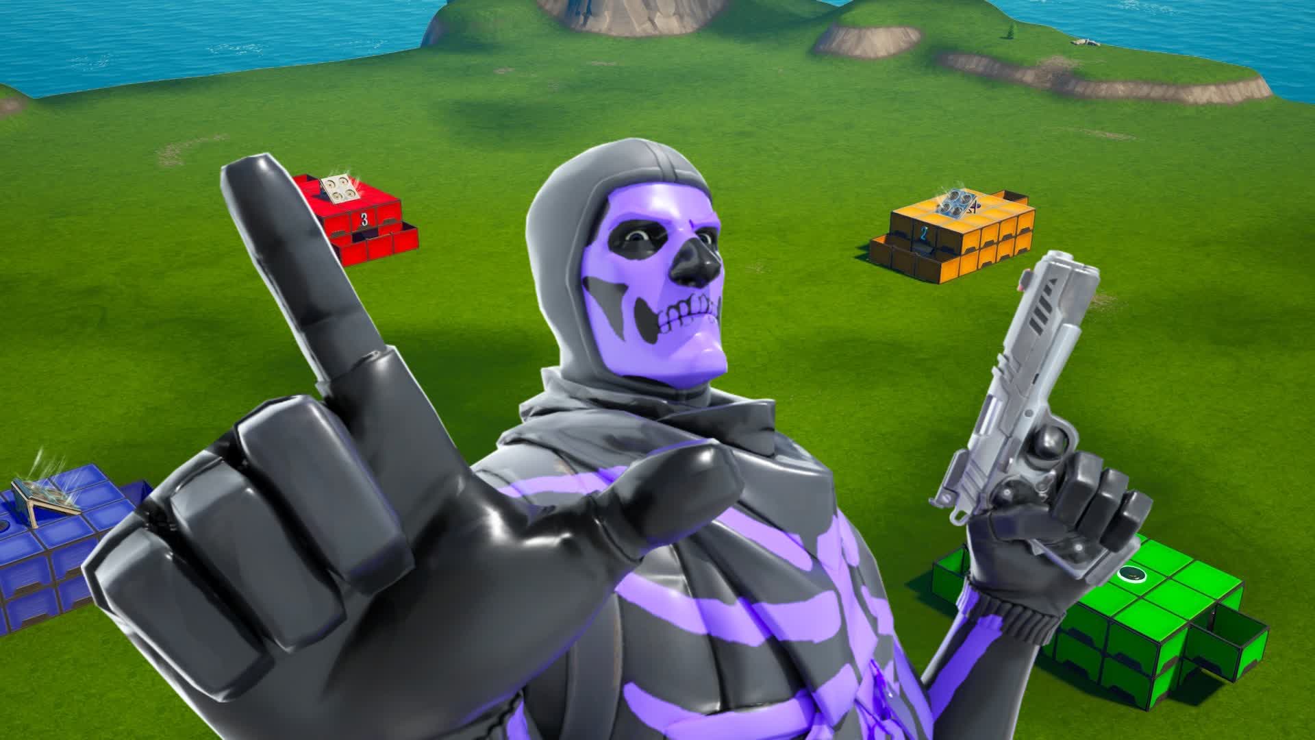 🔥 Free Download Purple Skull Trooper Go Goated 4V4V4V4 Wallpaper by ...