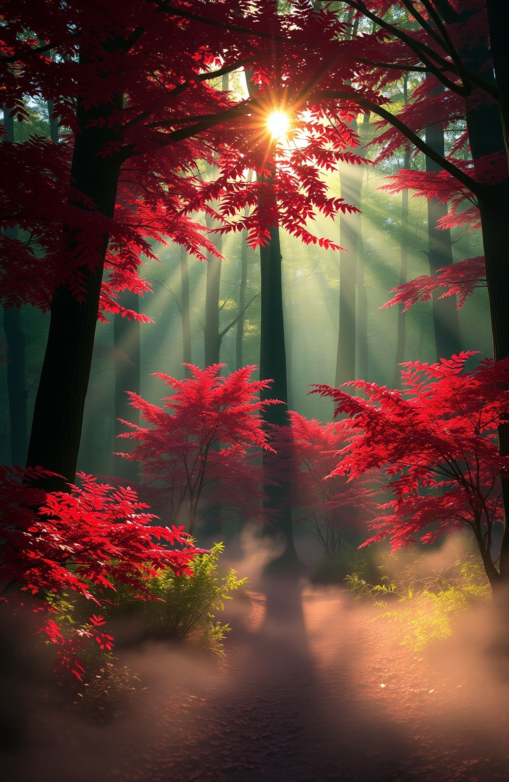 🔥 [60+] Red Forest Wallpapers | WallpaperSafari