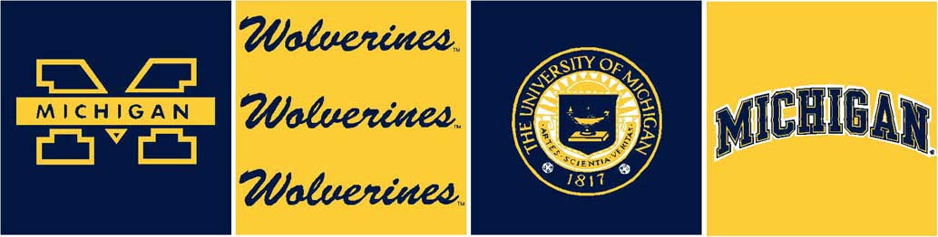 🔥 Free download Michigan Wolverines Tall Die Cut Wallpaper Border ...