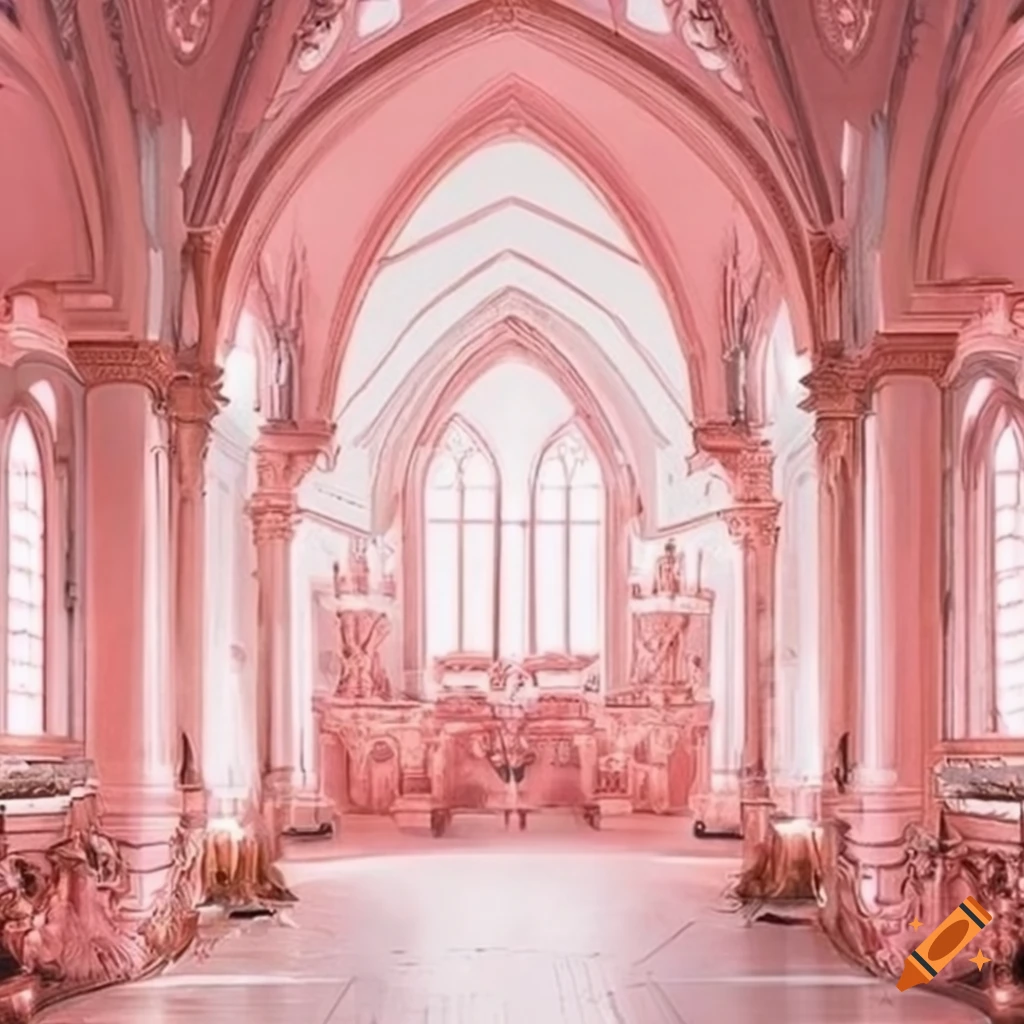 🔥 Free Download Pink Gold And White Castle Aesthetic Wallpaper by ...