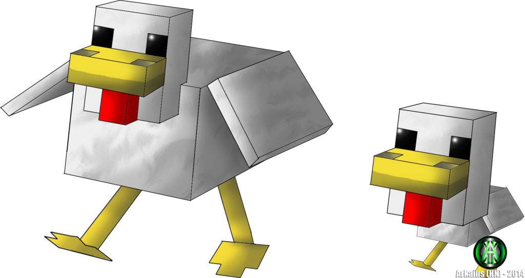 Free download Minecraft Chicken by TheLegendaryArkaius [1024x543] for ...