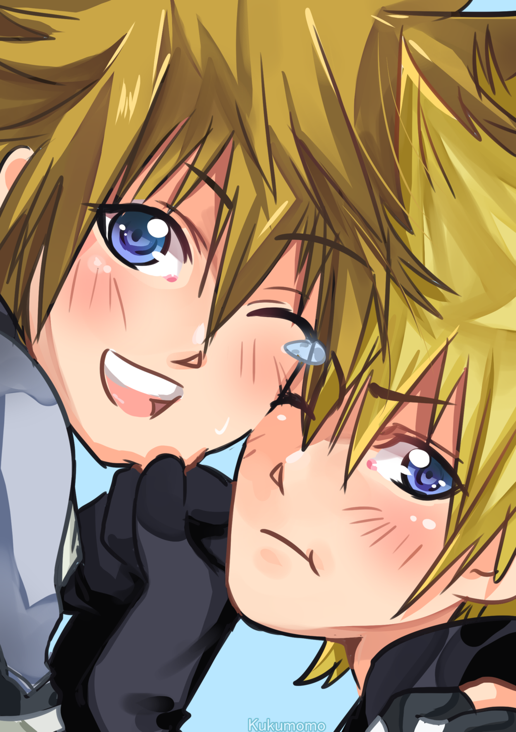 Free download Roxas And Sora by kukumomo [1024x1453] for your Desktop ...