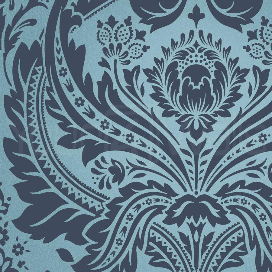 Dark Blue Damask Wallpaper. Download Wallpapers on WallpaperSafari
