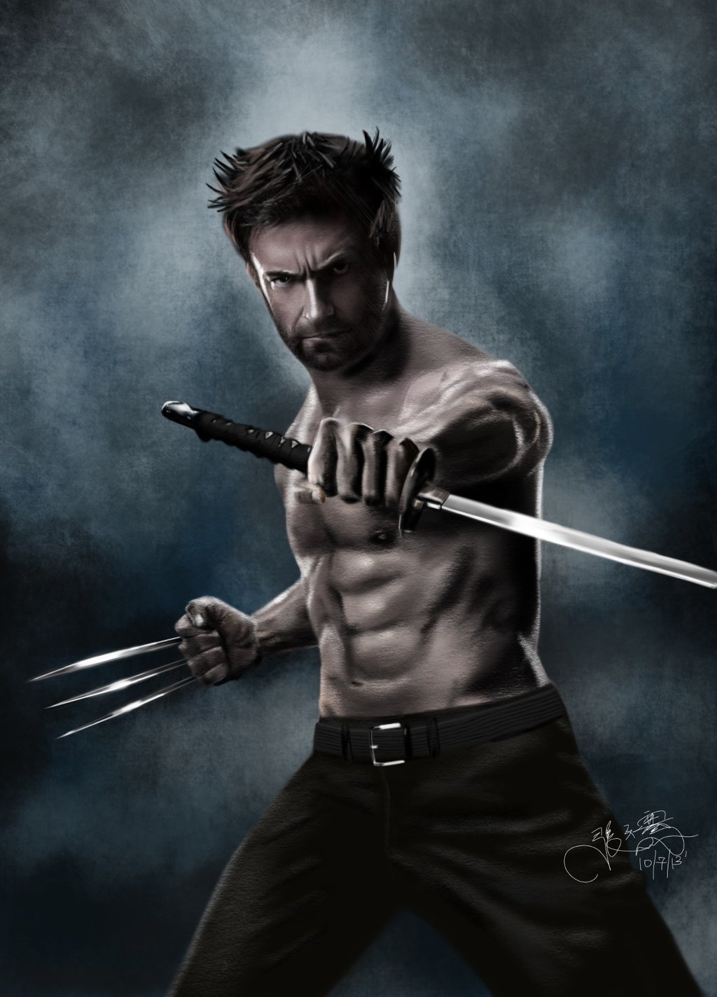 Free download Hugh Jackman in Wolverine by fRancisChong [1024x1424] for ...