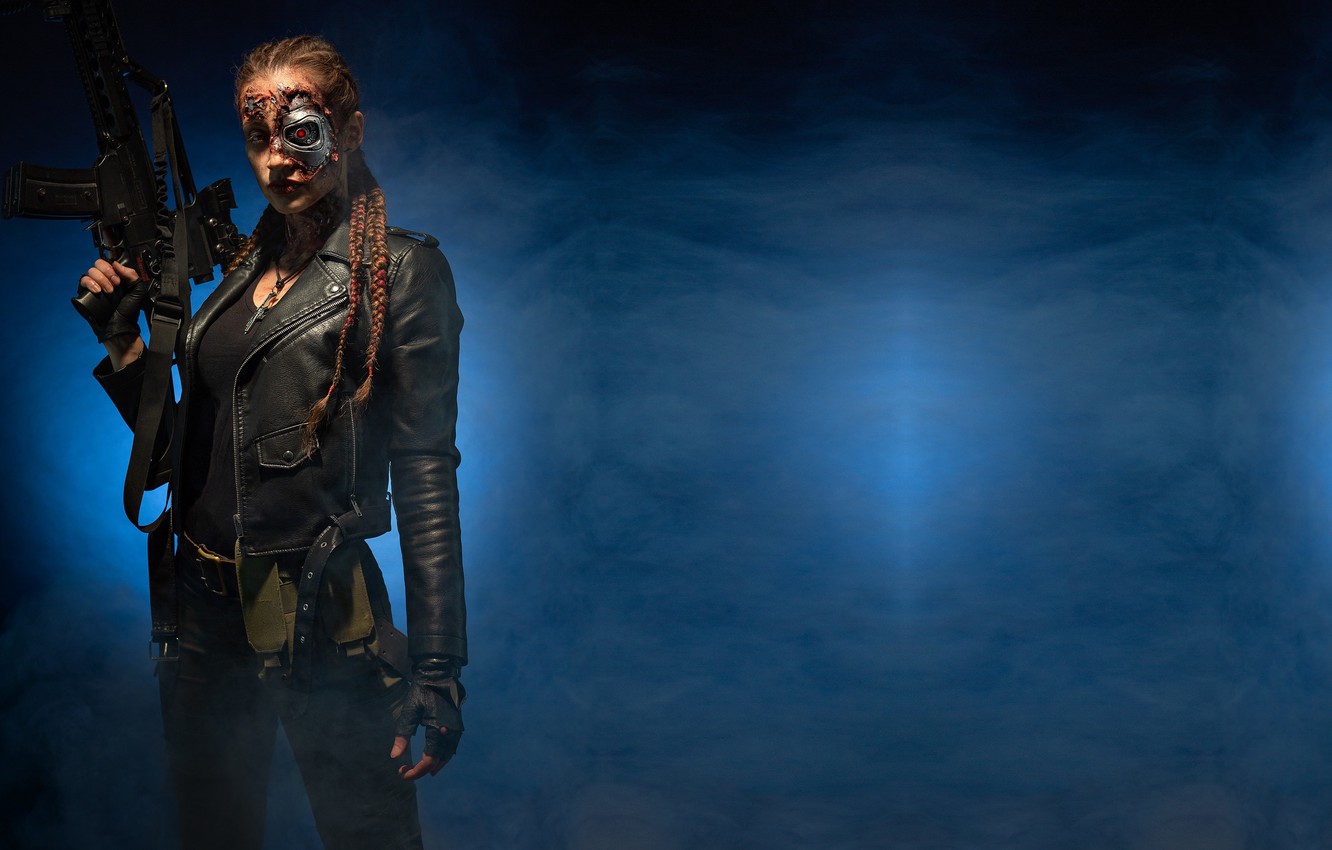 Free download Wallpaper weapons robot terminator T800 cosplay model ...