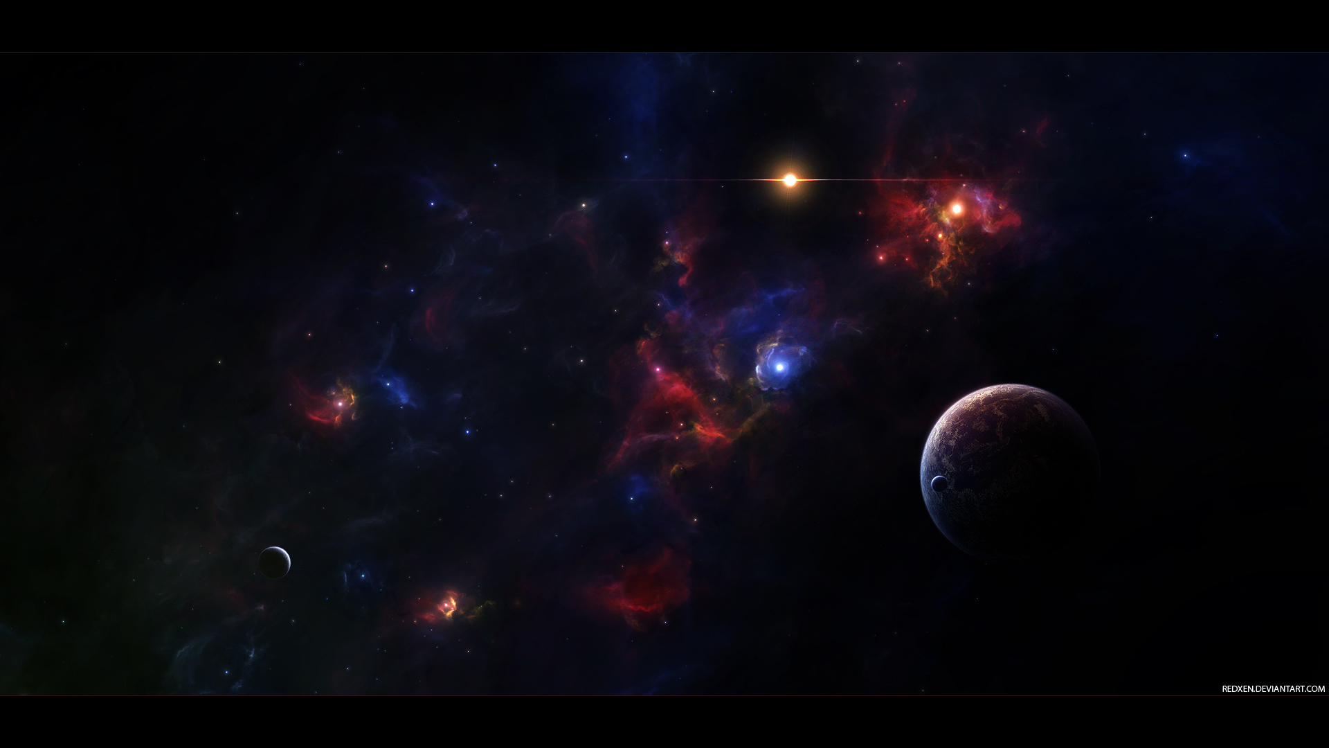 Free download cosmos wallpaper art redxen [1920x1080] for your Desktop ...