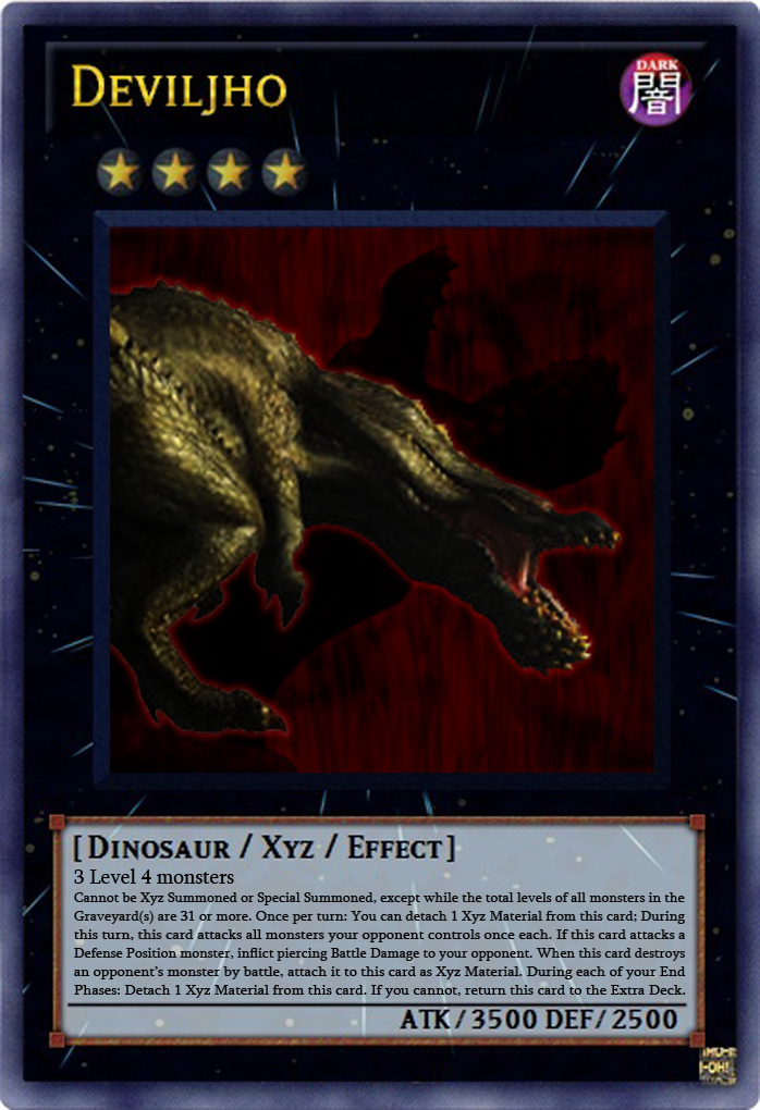 Free download Yu Gi Oh MH3 Set Deviljho by KnightofFenrir [698x1020 ...